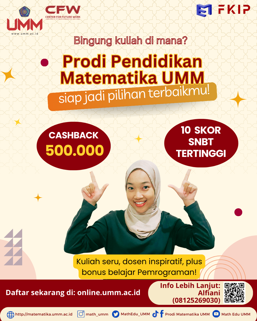 Prodi Pendidikan Matematika UMM Siap Jadi Pilihan Terbaikmu! - Program ...